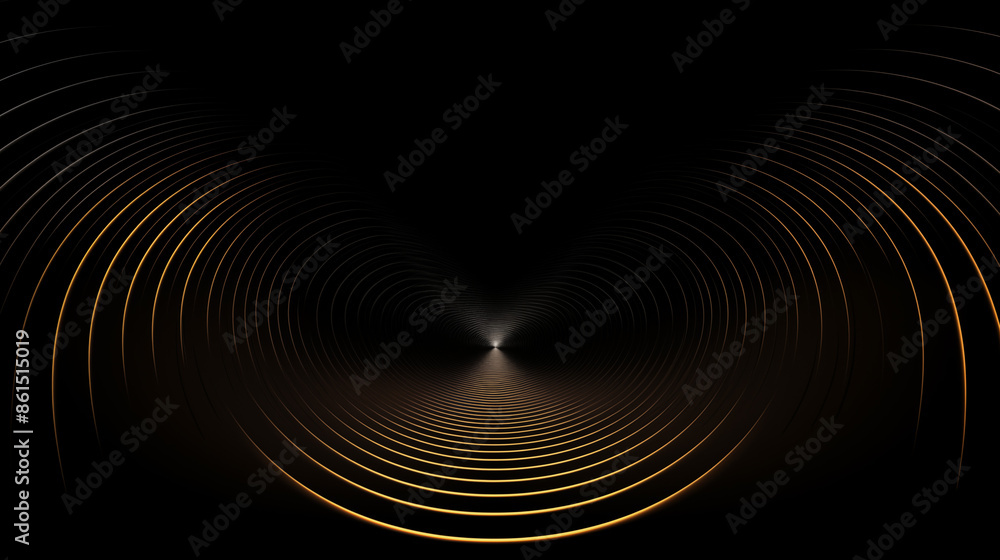 Radio waves. Sonar sound wave. Signal concentric circle. Radio station ...