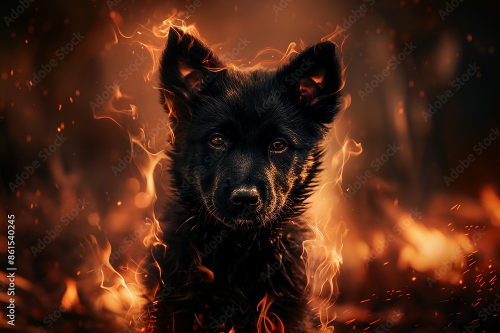 National Fire Pup Day background, Celebrating National Fire Pup Day, A ...