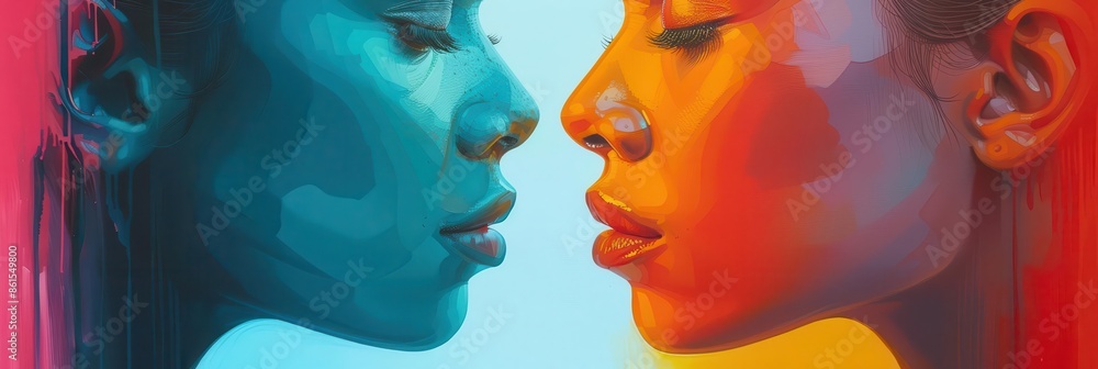 The visual representation challenges norms and stereotypes by ...