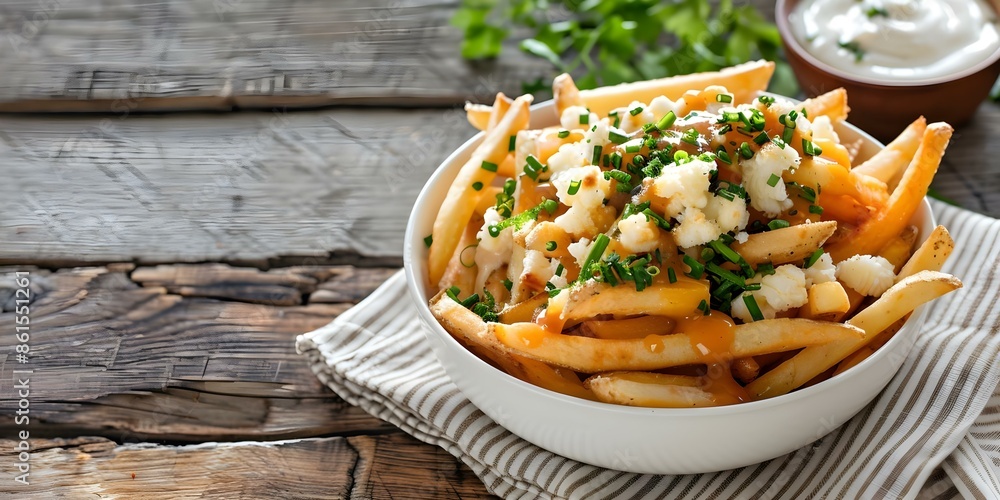 Indulge in Poutine with Golden Fries, Cheese Curds, Gravy, and a View ...