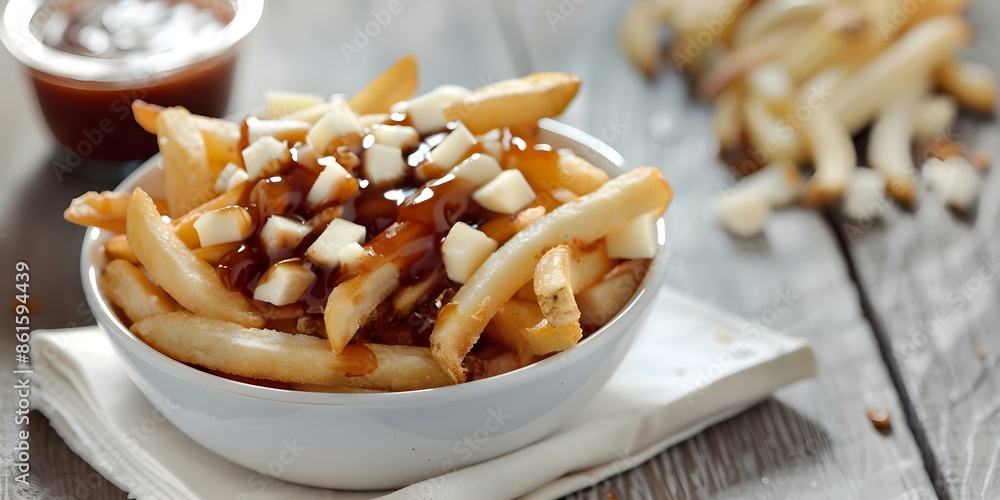 The Authentic Delight of French-Canadian Poutine. Concept Food, French ...