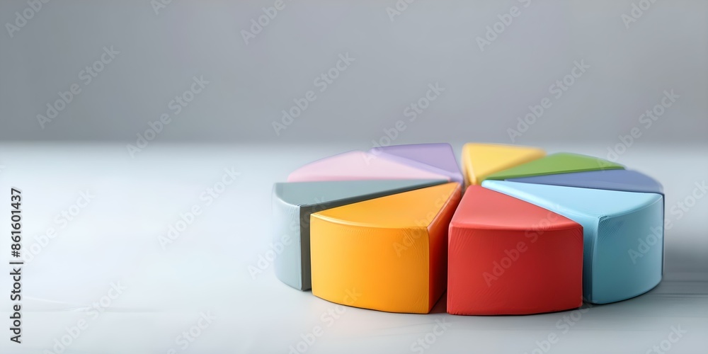 Distribution of Revenue Among Departments Displayed in a Pie Chart with ...