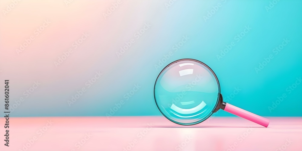 Browse the web efficiently using a magnifying glass and search bar. Concept Efficient Web ...