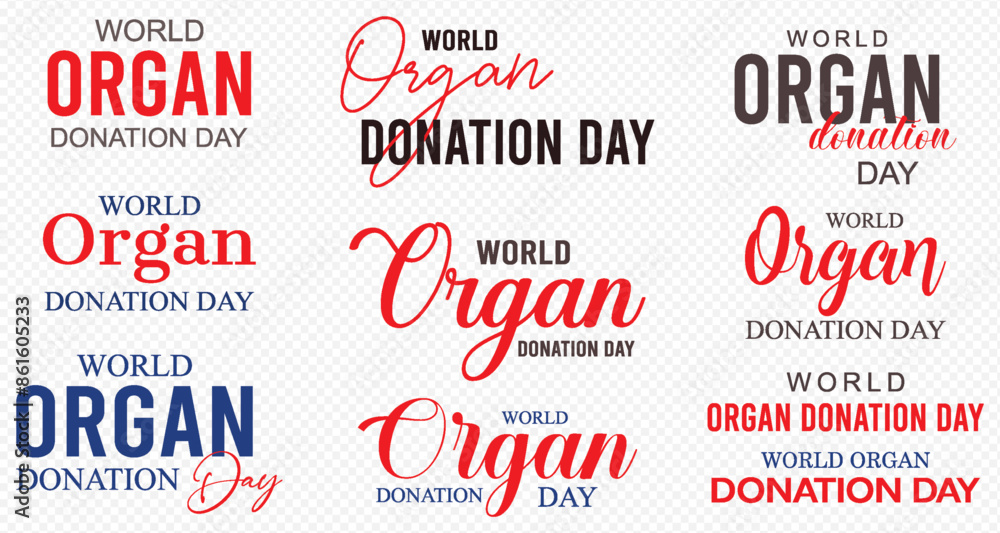 World Organ Donation Day, Banner, Typography, Calligraphy, Text ...