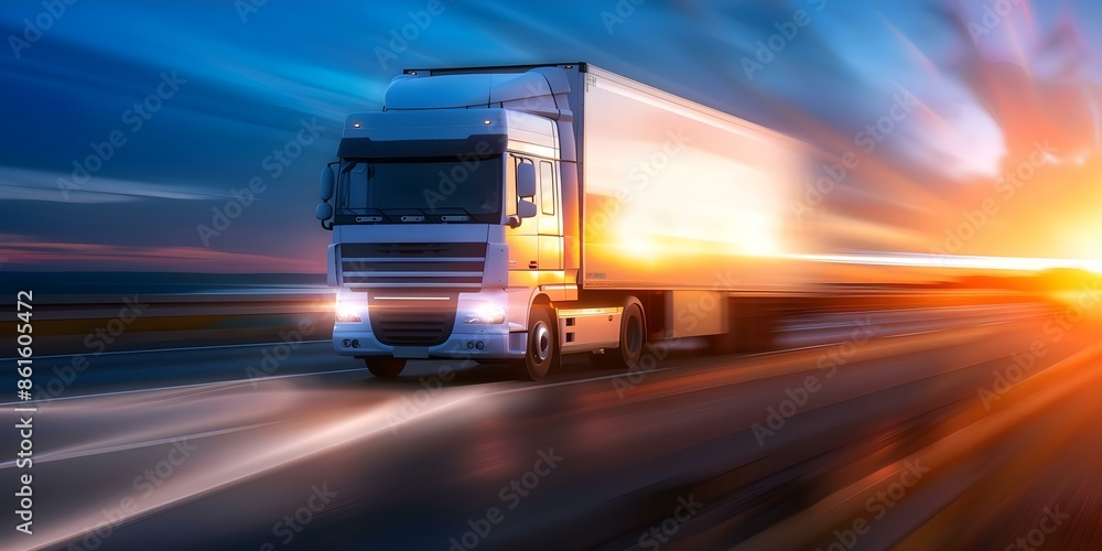 Images demonstrating safe cargo securement practices for truck ...