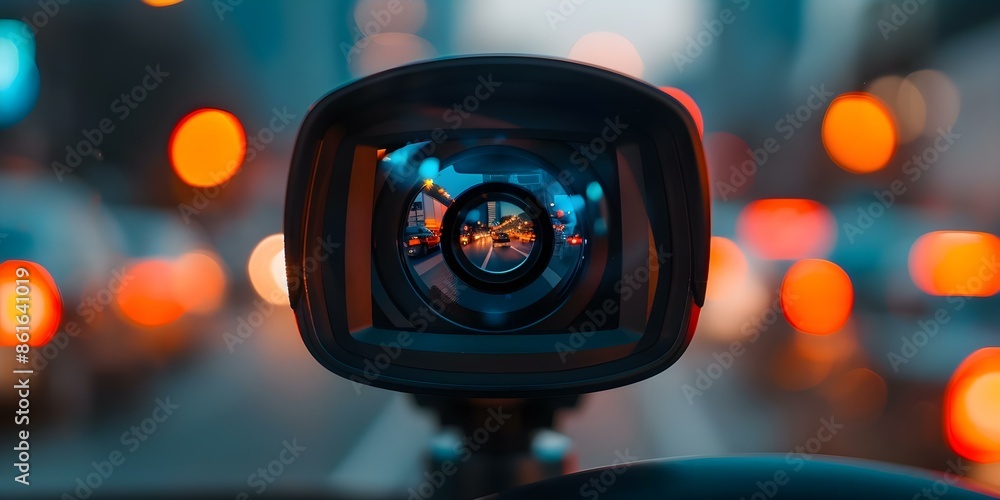 Car camcorder to record traffic situations in cars and trucks while ...