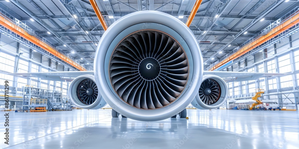 Title updated to Modern industrial setting with futuristic factory and ...