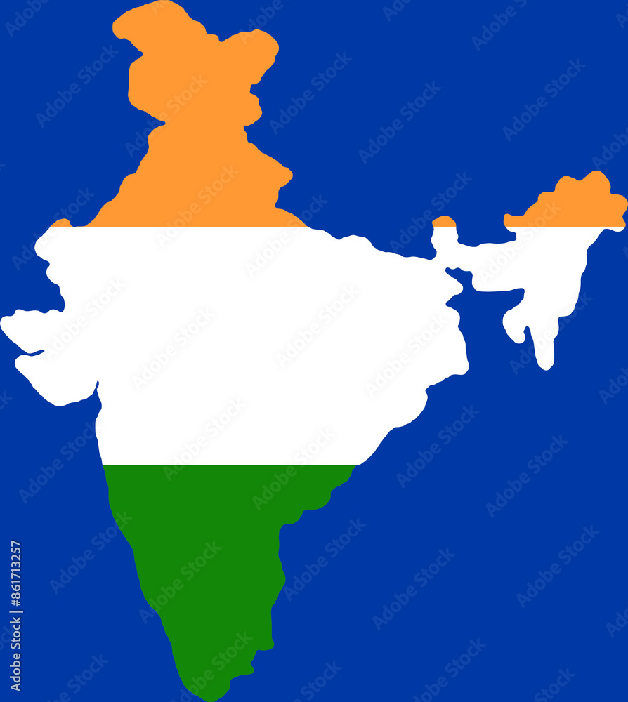 A creative design featuring the Indian flag's vibrant colors and a ...
