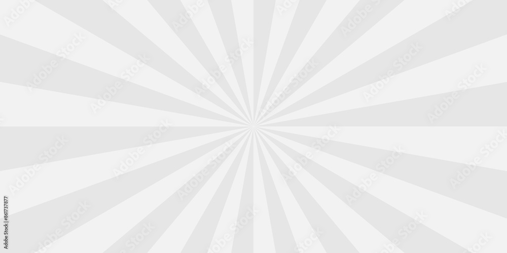 Vector Abstract white and gray sun rays and sunburst backdrop ...