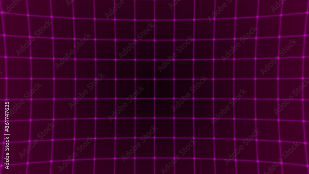 Neon Grid and Cross background video, Retro grid motion background, Animated pink neon grid ...