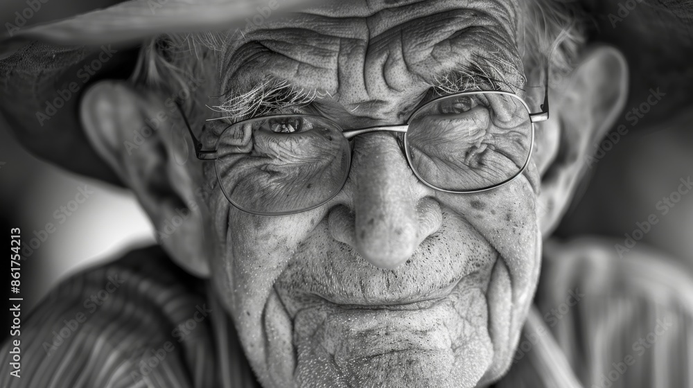 The wrinkles around his eyes crinkle as he shares a witty piece of ...