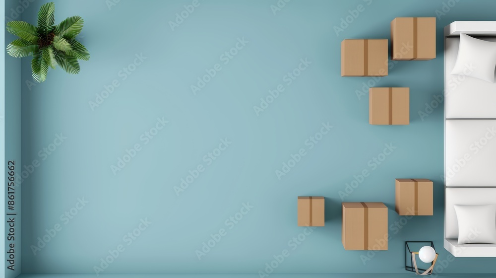 Flat design illustration of a family relocating due to increasing ...