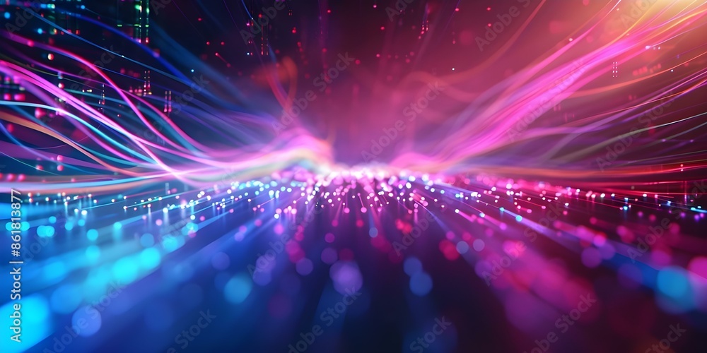 80s retro TV static glitch background with colorful scanlines and pixel ...