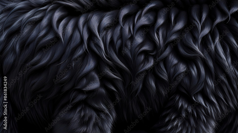 Black sheep fur skin pelt hide texture, background graphic resource ...