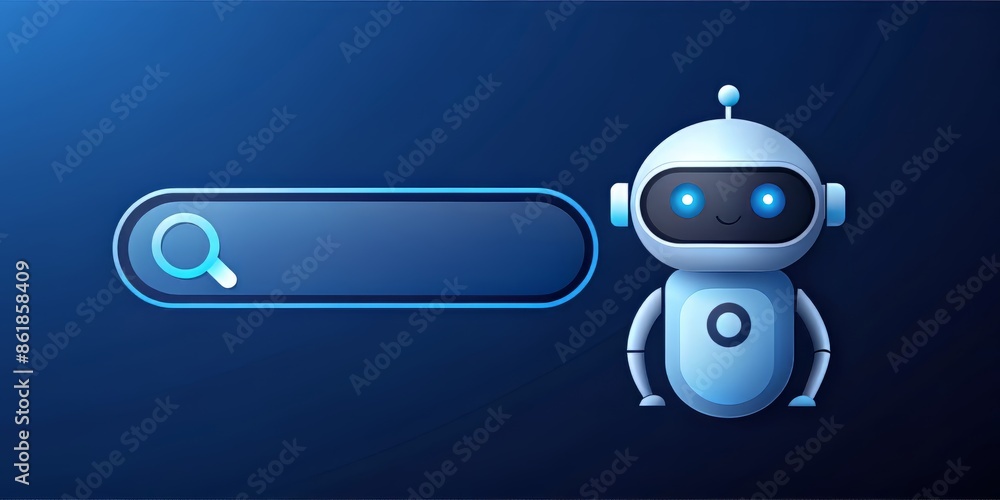 Modern minimalist interface featuring artificially intelligent chatbot ...