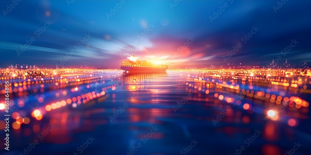 International cargo network connecting partners for global shipping and ...