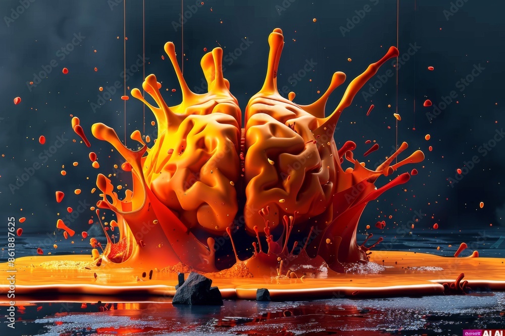 AI explosion of creativity, artificial intelligence, digital ...