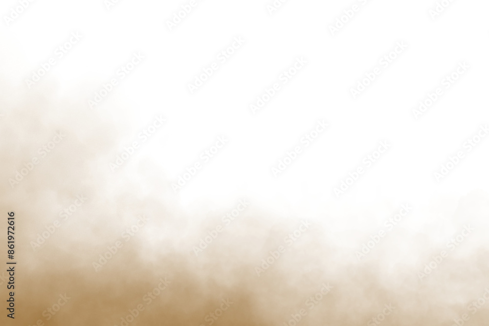 Dust and sand clouds on transparent background. Realistic dust clouds ...