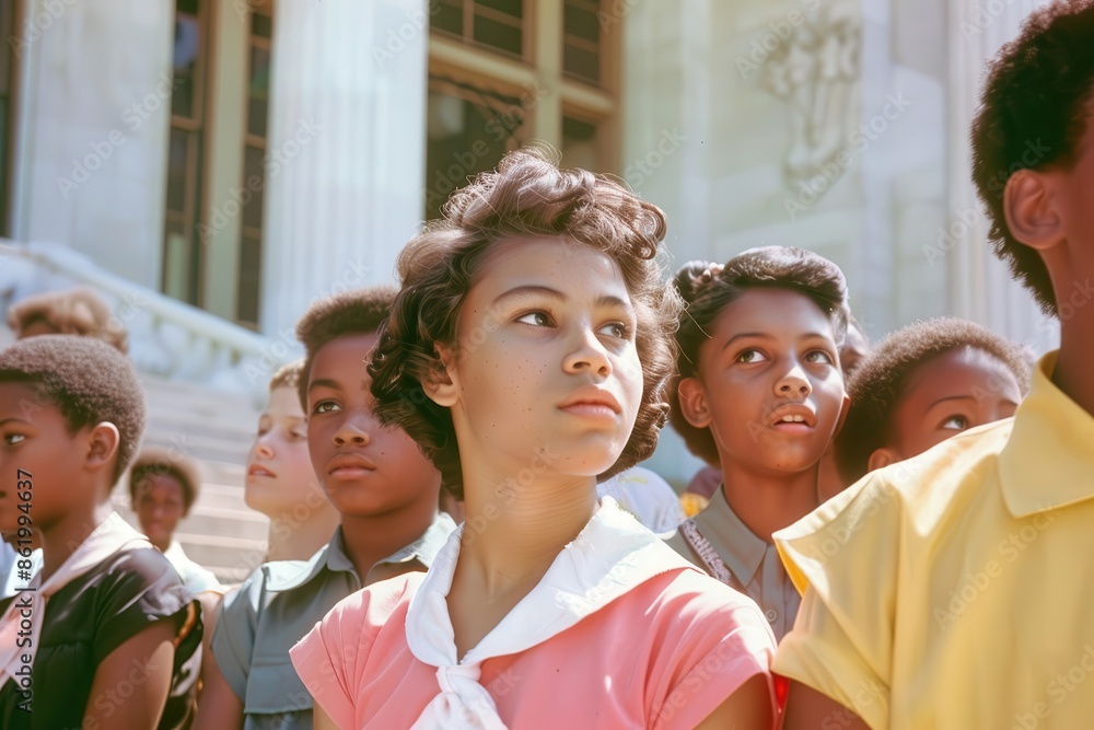 powerful image of diverse students united breaking chains of ...
