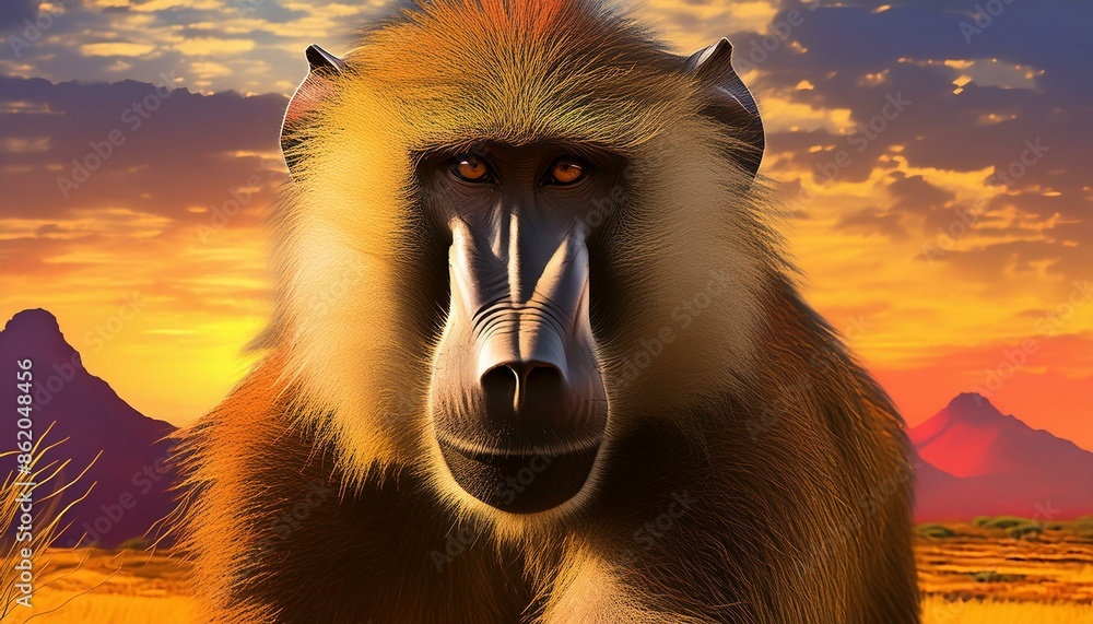 The Baboon is a medium to large-sized species of Old World Monkey that ...