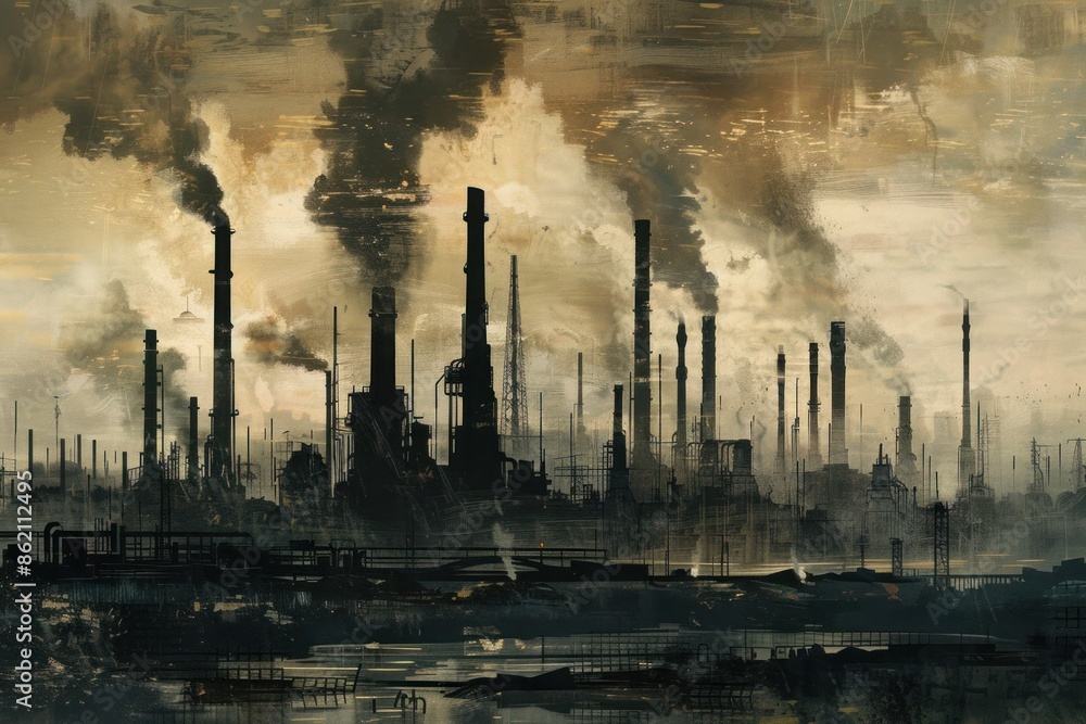 The chilling sight of towering smokestacks belching emissions into the ...