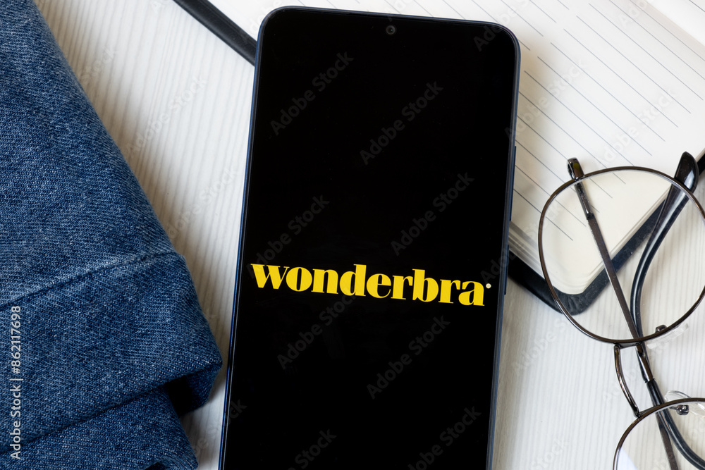 New York, USA - 21 June 2024: Wonderbra Logo on Phone Screen, Company ...
