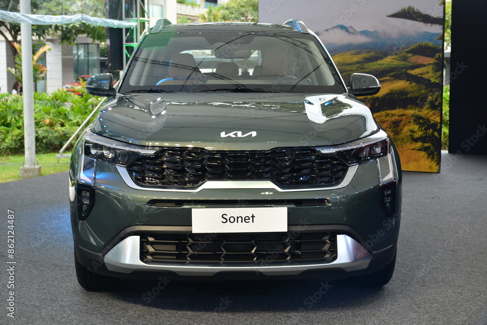 Foto de Kia sonet display at Kia Sonet launching in Paranaque, Philippines do Stock | Adobe Stock