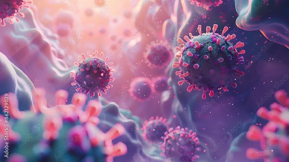 Rotavirus Under Microscopic Examination Medical Science Research and ...