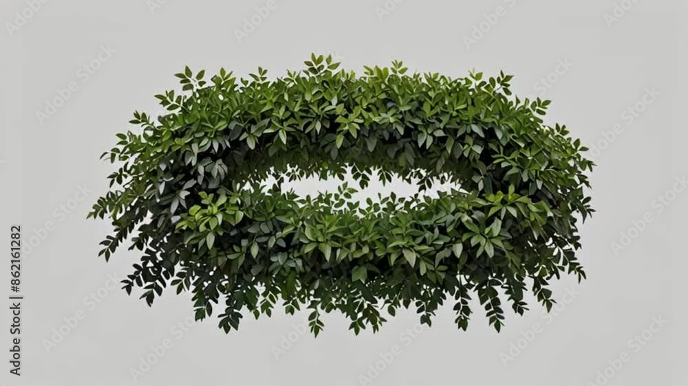 Ficus Benjamina green leaves in shape circle, frame weeping fig ...