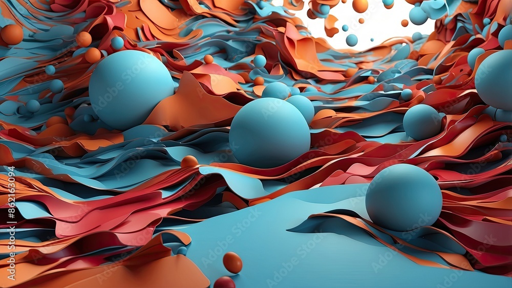 Contemporary abstract digital 3D background. can be applied to the ...