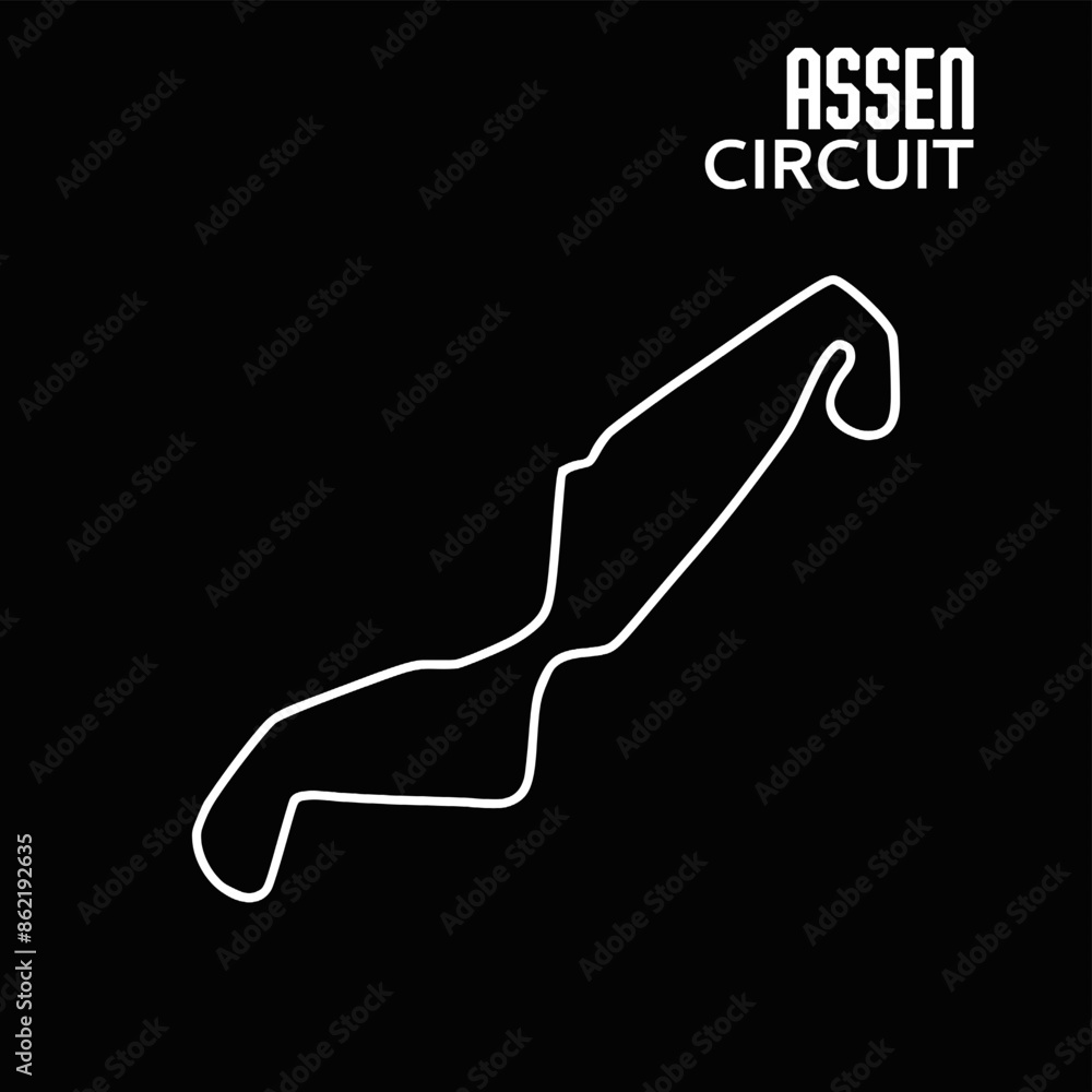 Assen circuit for motorsport and autosport. netherland grand prix race ...