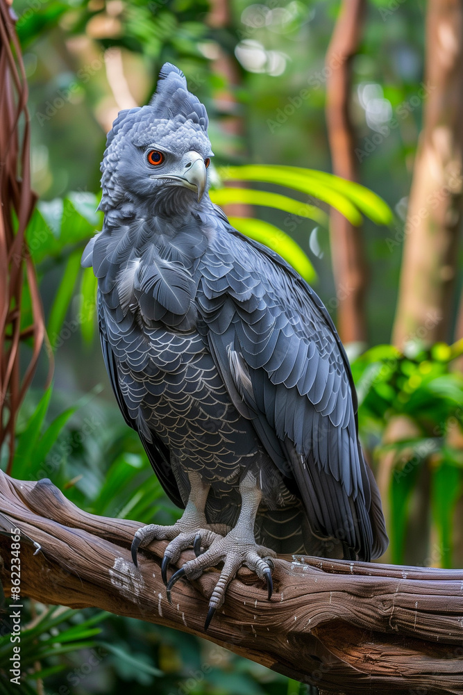 Harpy Eagle in a rainforest setting, native to Panama Stock Photo ...