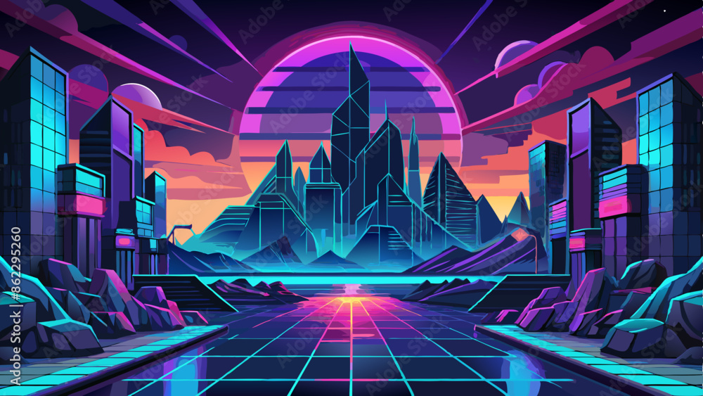 futuristic background vector design, red futuristic background ...