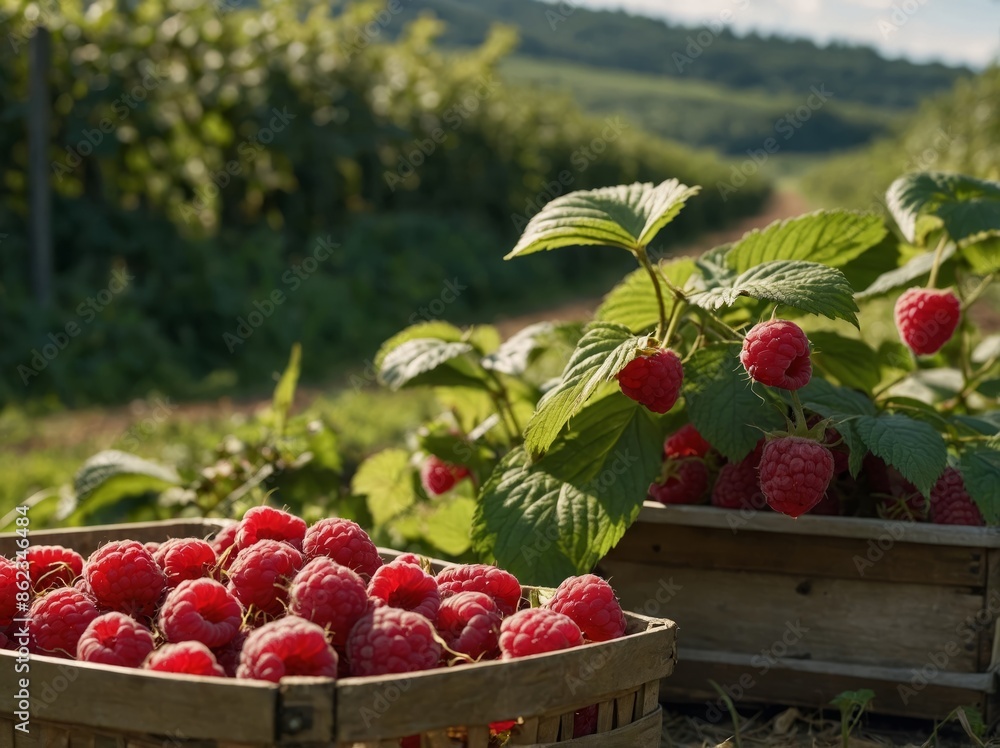 Growing raspberries for small ecofriendly organic farming business ...
