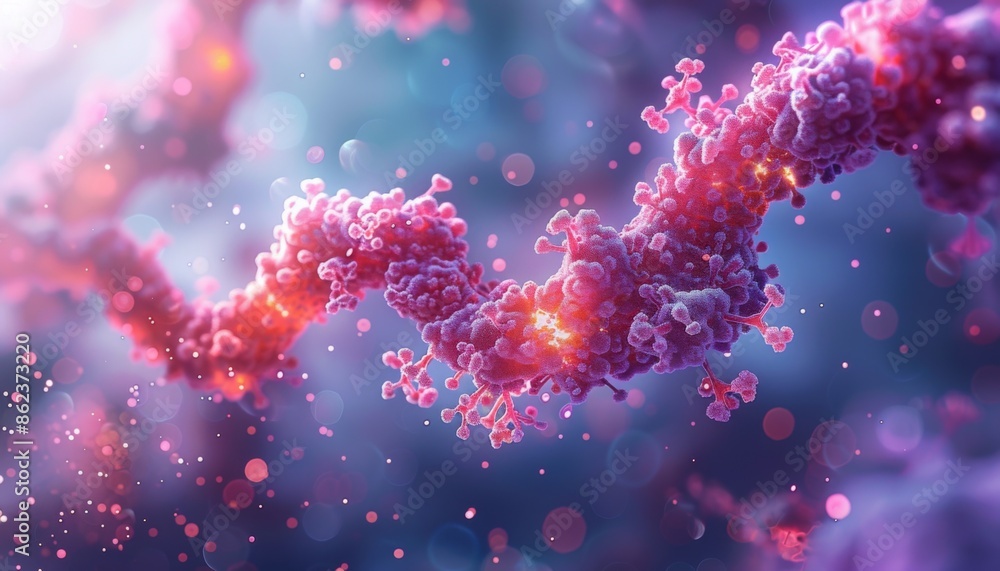 protein structures, including 3D renderings and schematic diagrams ...