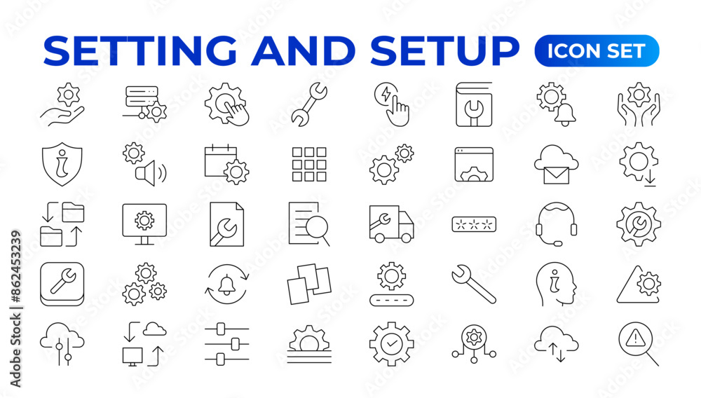Setting and setup Solid icon collection. app and website settings icon ... Setting and setup Solid icon collection. app and website settings icon ...