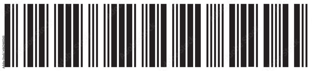 Barcode icon. Barcode vector icon. Simple fake bar code. Bar code for ...
