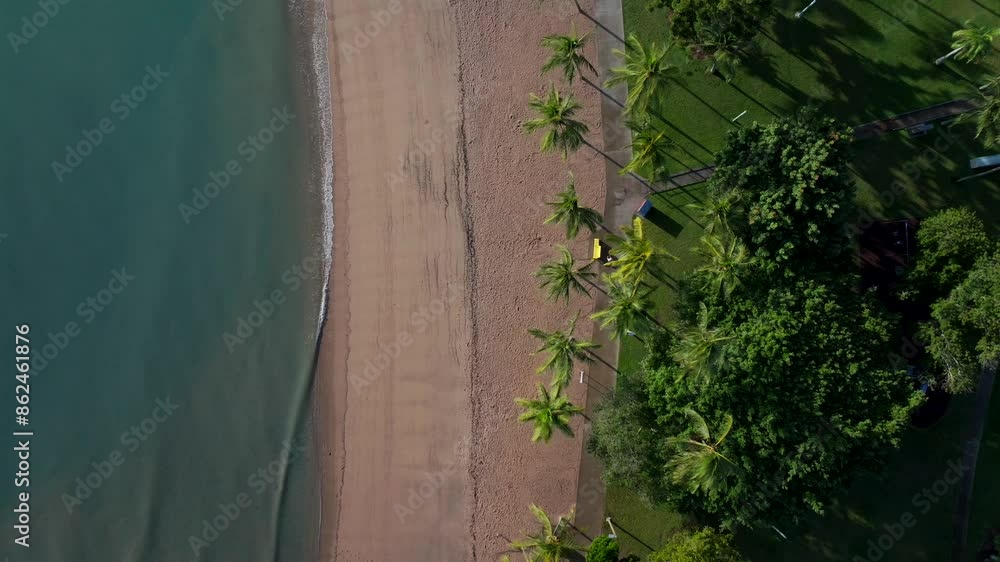 Port of Airlie Beach Bay Lagoon aerial drone Birdseye view tide ...