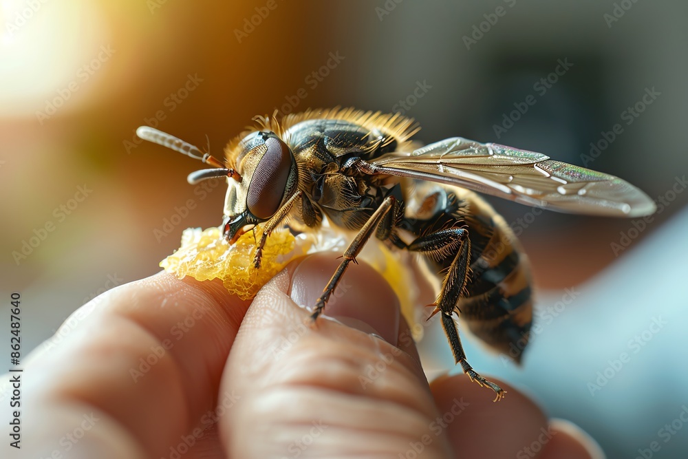 Person using a cold compress on swollen insect bite, Insect bite relief ...