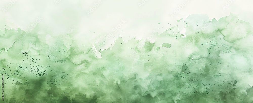 An abstract vintage pastel green border design with a faded pale beige ...