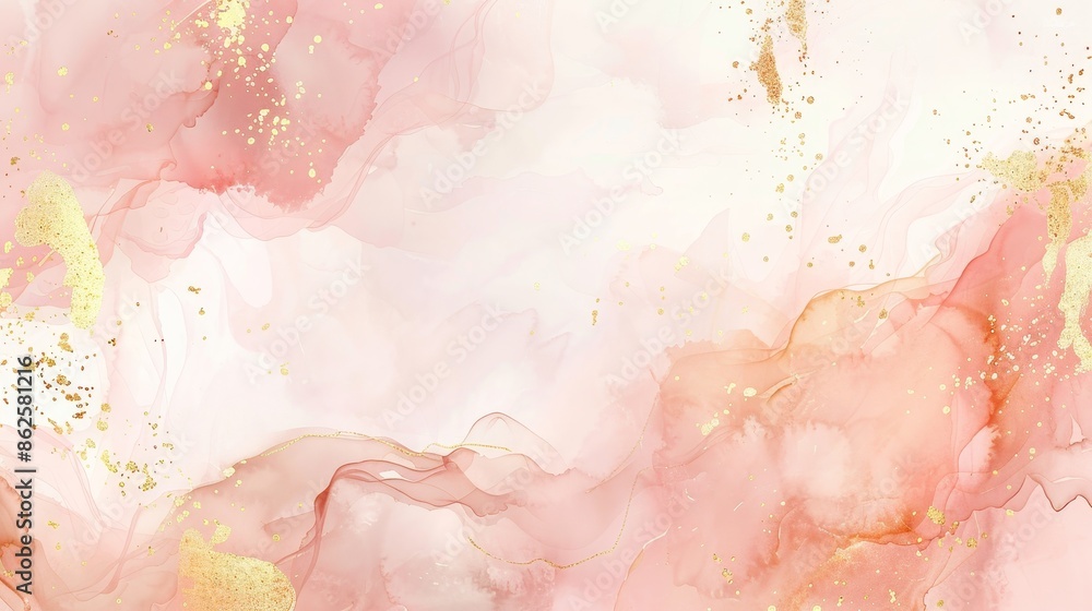 Light pink watercolor background Light pink watercolor background with ...