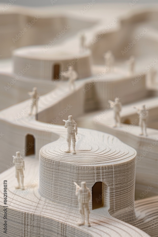 Innovative 3D printed military base prototype designed for rapid ...
