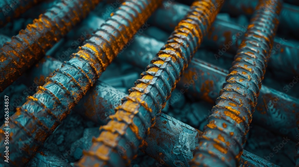 texture of steel deformed or bars background Deformed steel bars for ...
