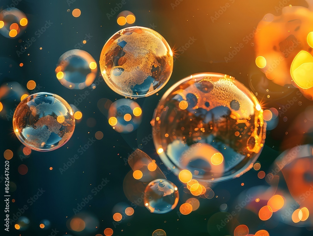 battery-operated bubble machine, creating a stream of bubbles for kids ...