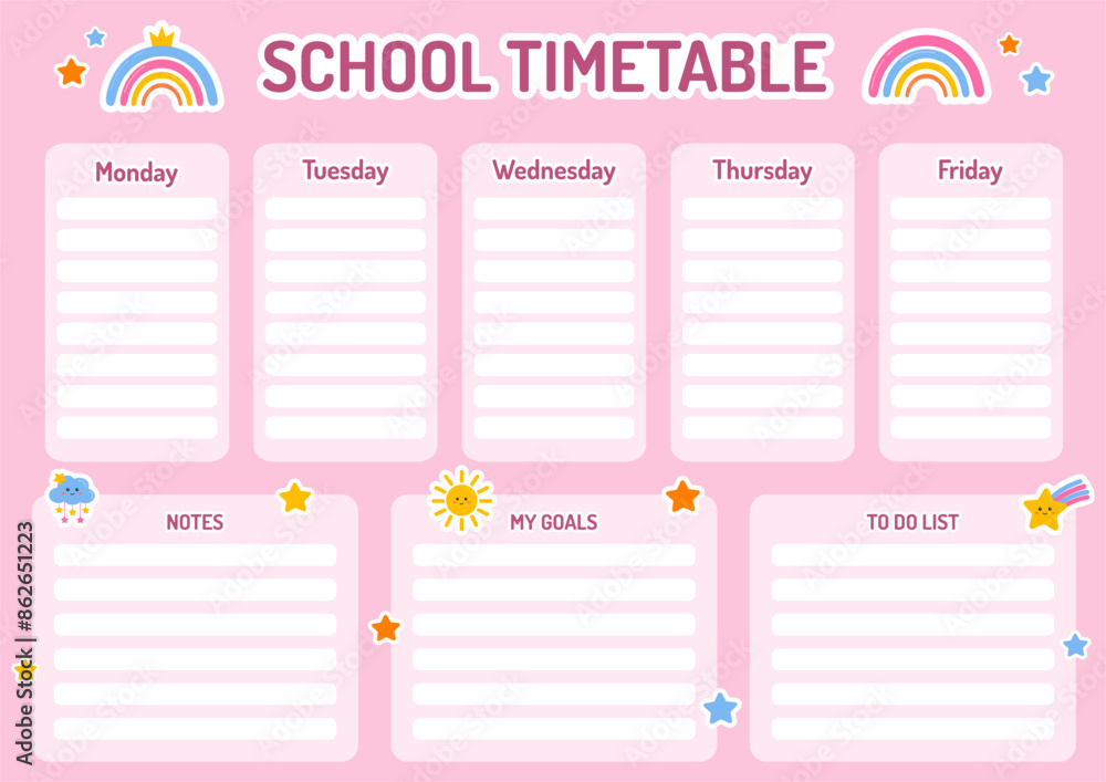 Education Lessons Plan Template School Timetable For Students Or education-lessons-plan-template-school-timetable-for-students-or