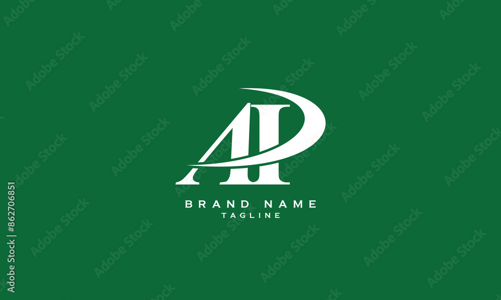AHP, APH, HAP, HPA, PHA, PAH, AP, PA, Abstract initial monogram letter ...