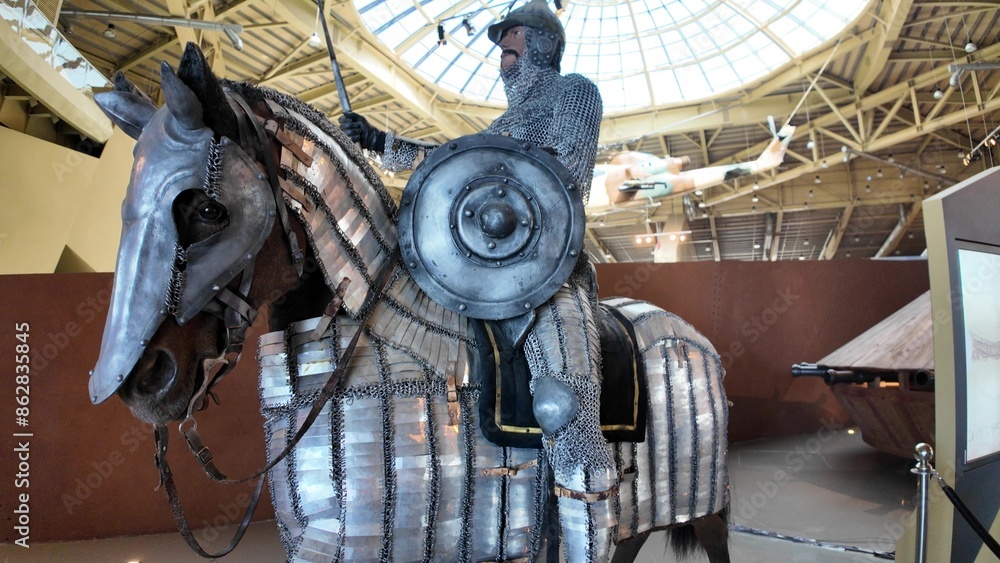 Royal Tank Museum, Amman, Jordan - May 4, 2024: Authentic medieval ...
