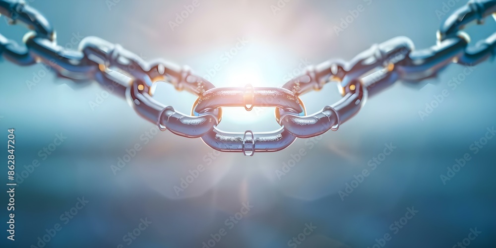 Breaking Chains A Symbol of Liberation and Freedom. Concept Freedom ...