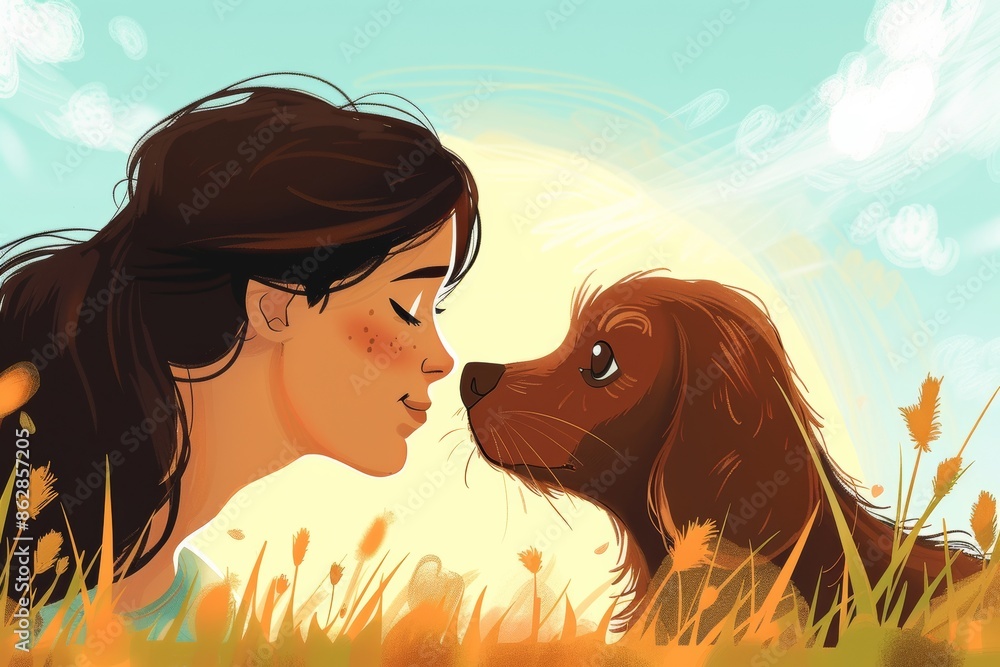 World Pet Memorial Day - love between dog and pet owners living happy ...