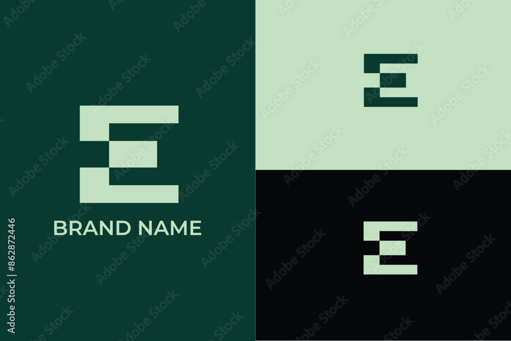 Initial Letter E F made of Bricks, letter E F bricks logo, letter e ...